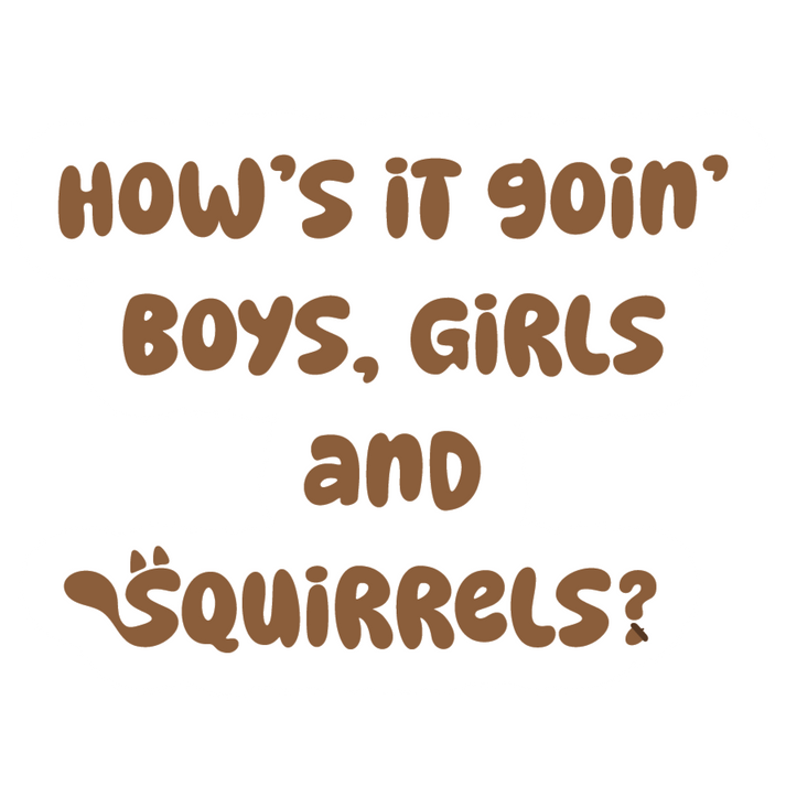 Danny Motta: Boys, Girls, and Squirrels Sticker – The Gilded Teafling