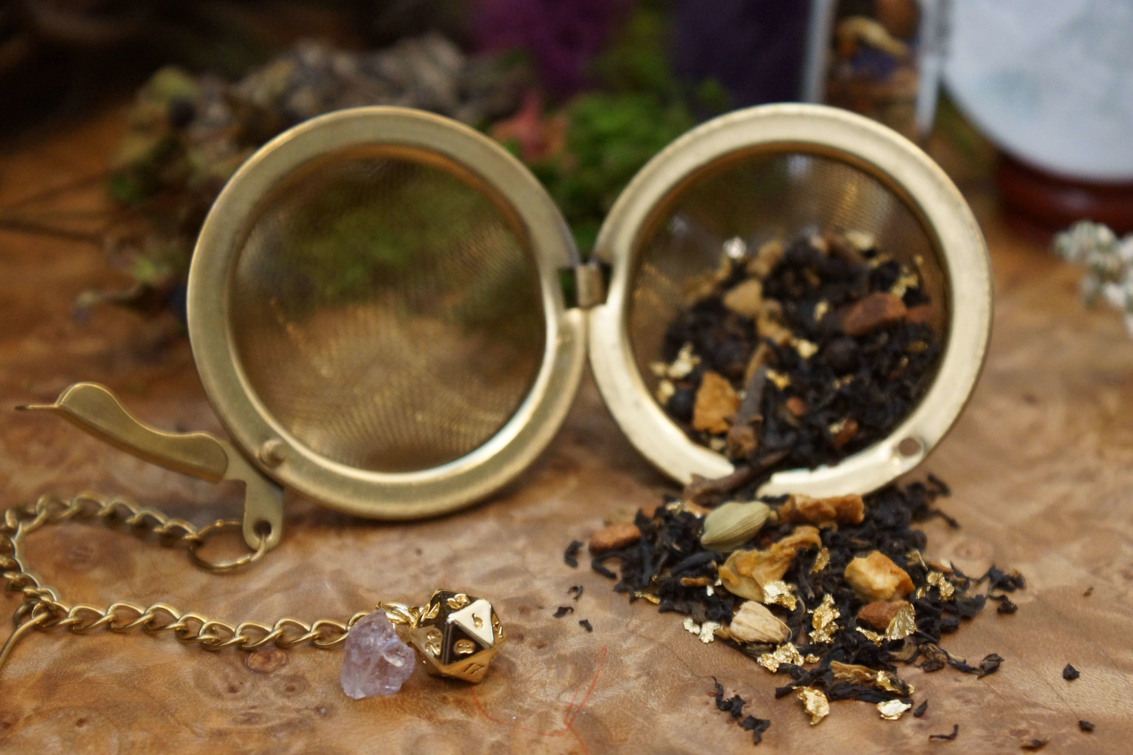 Charm & Crystal Tea Infuser – The Gilded Teafling